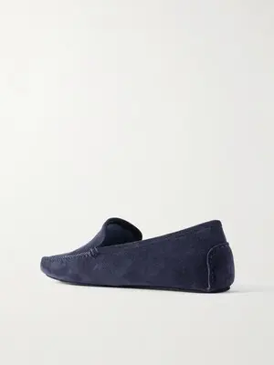 Thom Sweeney Suede Slippers