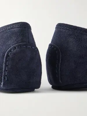 Thom Sweeney Suede Slippers