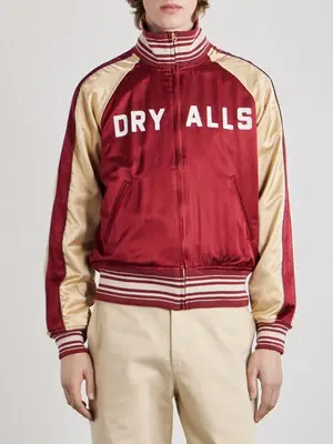 HUMAN MADE Reversible Logo-appliquéd Cotton-blend Satin Bomber Jacket