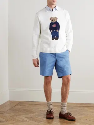 Polo Ralph Lauren Bedford Straight-leg Cotton Oxford Shorts - Blue