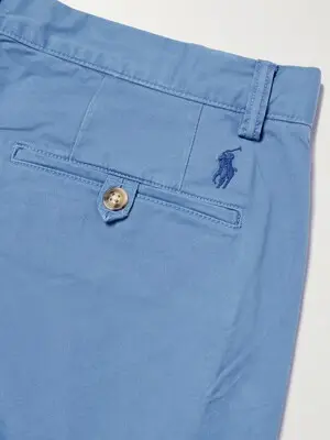 Polo Ralph Lauren Bedford Straight-leg Cotton Oxford Shorts - Blue