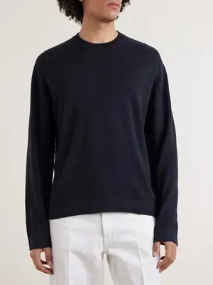 PIACENZA CASHMERE 1733 Cashmere And Linen-blend Sweater