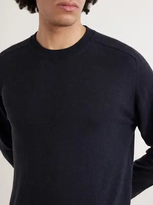 PIACENZA CASHMERE 1733 Cashmere And Linen-blend Sweater