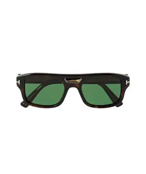 TOM FORD Navigator Aviator-style Sunglasses - Tortoiseshell