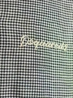 Dsquared2 Virgin Wool Linen Pied De Poule Polo
