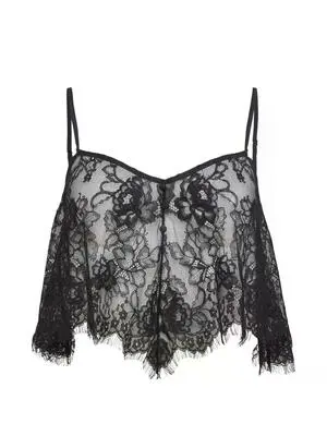 FLEUR DU MAL Juliet Lace Cami - Black