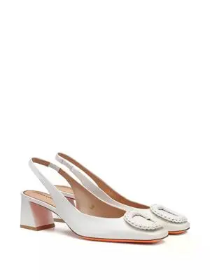 Santoni Buckle Slingback Pumps