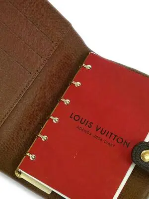 LOUIS VUITTON 2007 X Takashi Murakami Agenda Pm Notebook - Brown