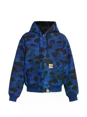 A BATHING APE Camouflage-print Hooded Jacket - Black