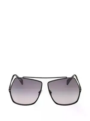 Max Mara Geometric-frame Sunglasses - Black