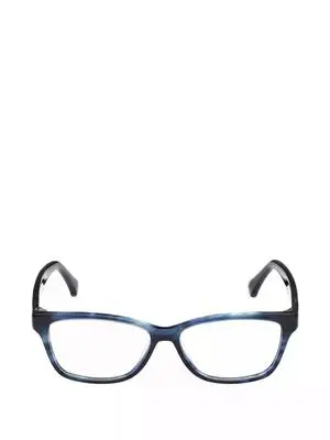 Max Mara Rectangle-frame Glasses - Blue