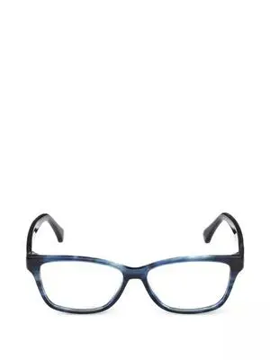 Max Mara Rectangle-frame Glasses - Blue