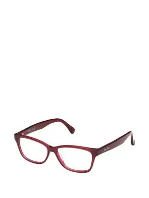 Max Mara Rectangle-frame Glasses - Red