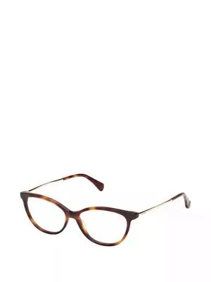 Max Mara Oval Frame Glasses - Brown
