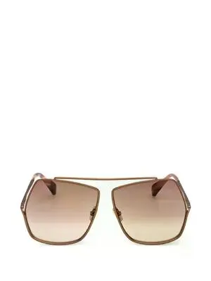 Max Mara Geometric Sunglasses - Brown