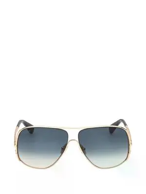 Max Mara Pilot-frame Sunglasses - Gold