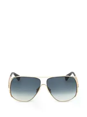 Max Mara Pilot-frame Sunglasses - Gold