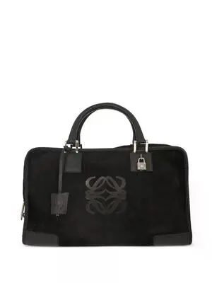 Loewe 2007 36 Amazona Suede Tote Bag - Black