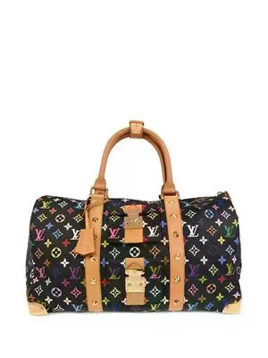 LOUIS VUITTON X Takashi Murakami Monogram Multicolor Speedy 45 Handbag - Black