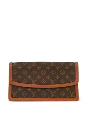 LOUIS VUITTON 1991 Gm Monogram Pochette Dame Clutch Bag - Brown
