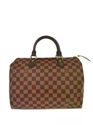 LOUIS VUITTON 2015 Speedy 30 Tote Bag - Brown