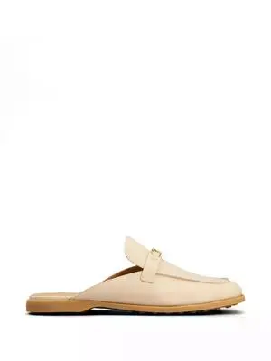 TOD'S Leather Mules - Neutrals