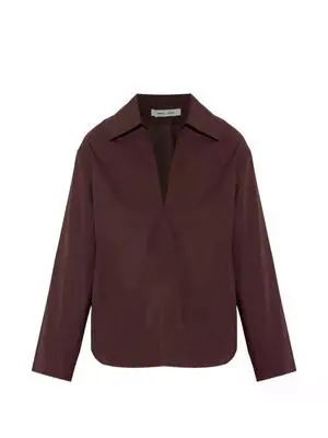 SAMSOE SAMSOE Sasully V-neck Blouse - Brown