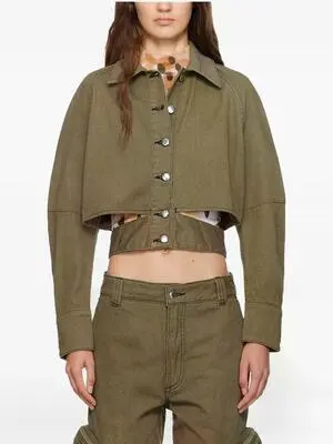 Eckhaus Latta Ellipse Denim Jacket - Green