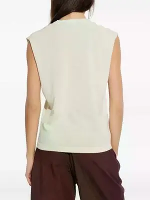 Fabiana Filippi Sleeveless V-neck Vest - Neutrals