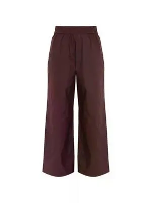 SAMSOE SAMSOE Sajulio Elasticated-waist Wide-leg Trousers - Brown