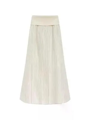 SAMSOE SAMSOE Sathea Striped Maxi Skirt - Neutrals
