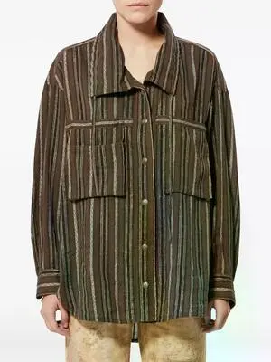 Isabel Marant Chelia Striped Shirt - Brown