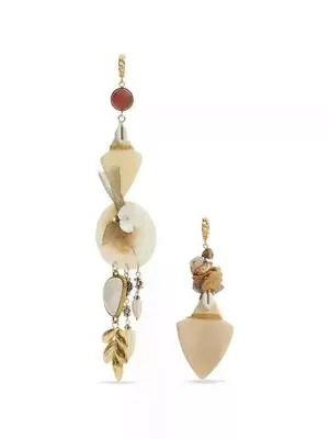 Isabel Marant Anna Asymmetrical Charm Earrings - Gold