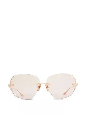 Dita Geometric-frame Sunglasses - Pink