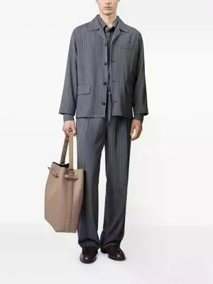 TOD'S Pinstripe-pattern Flap-pocket Jacket