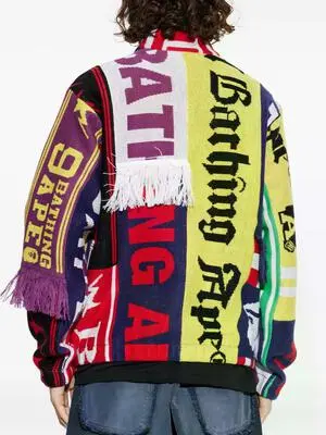 A BATHING APE Scarf-pattern Track Jacket