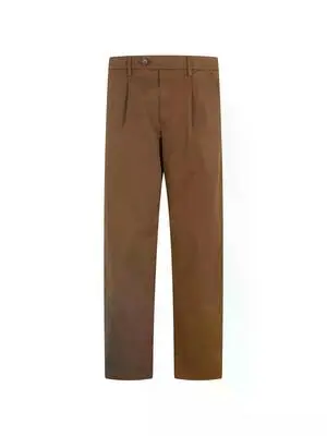 RE-HASH Pleated Trousers - Brown