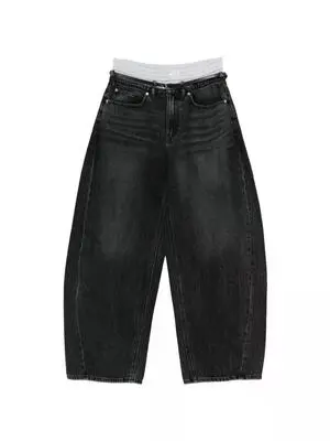 Alexander Wang Belt-loop Belted Jeans - Grey
