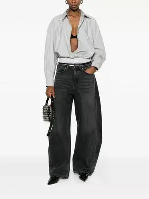 Alexander Wang Belt-loop Belted Jeans - Grey