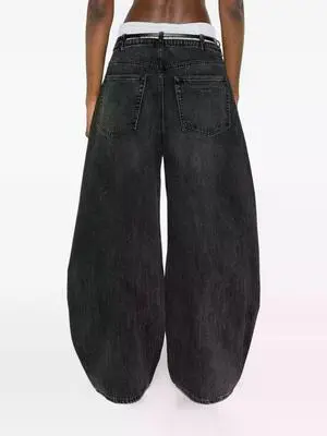 Alexander Wang Belt-loop Belted Jeans - Grey