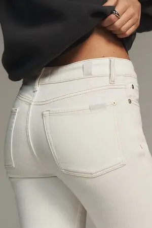 7 For All Mankind Leggy High-rise Bootleg Jeans - Natural