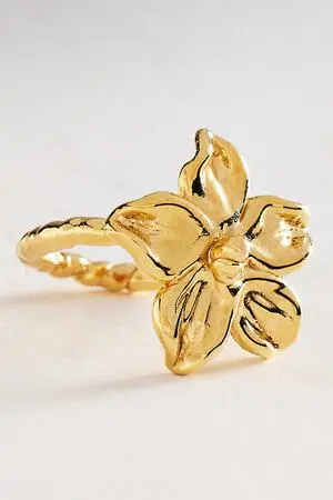 LEVENS JEWELS Levens Statement Flower Rg Gold
