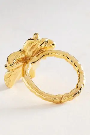 LEVENS JEWELS Statement Flower Ring - Gold