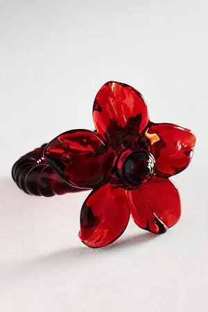 LEVENS JEWELS Levens Statement Flower Rg - Red