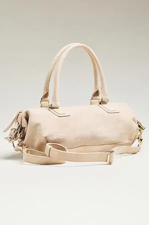 Anthropologie Artacho Faux Suede Large Slouchy Shoulder Bag - Neutral