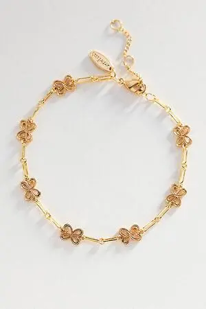 Maeve Clover Cha Wrap Bracelet Gold