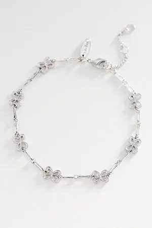 Maeve Clover Cha Wrap Bracelet - Silver