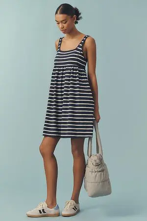 NATION LOS ANGELES Cotton Kitty Babydoll Mini Dress