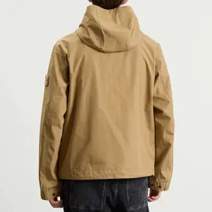 Stone Island Ghost Cotton Canvas Hooded Jacket - Dark Beige