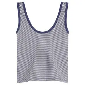 Good American Super Stretch Ringer Tank - Horizon Stripe